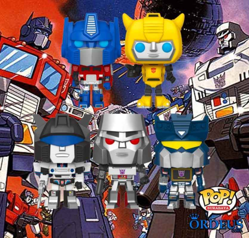 Promo Funko Pop! Transformers 80s Set of 5 Bundle Megatron Optimus ...