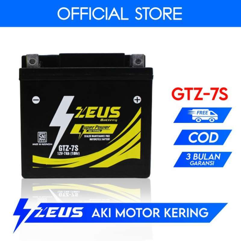 Jual Zeus GTZ7S MF Super Power Aki Kering 12v 7Ah di Seller Platinum ...