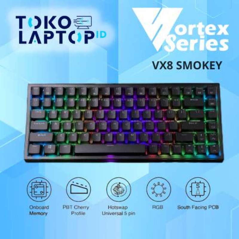 Promo vortexseries vx8 smokey black edition mechanical gaming keyboard ...