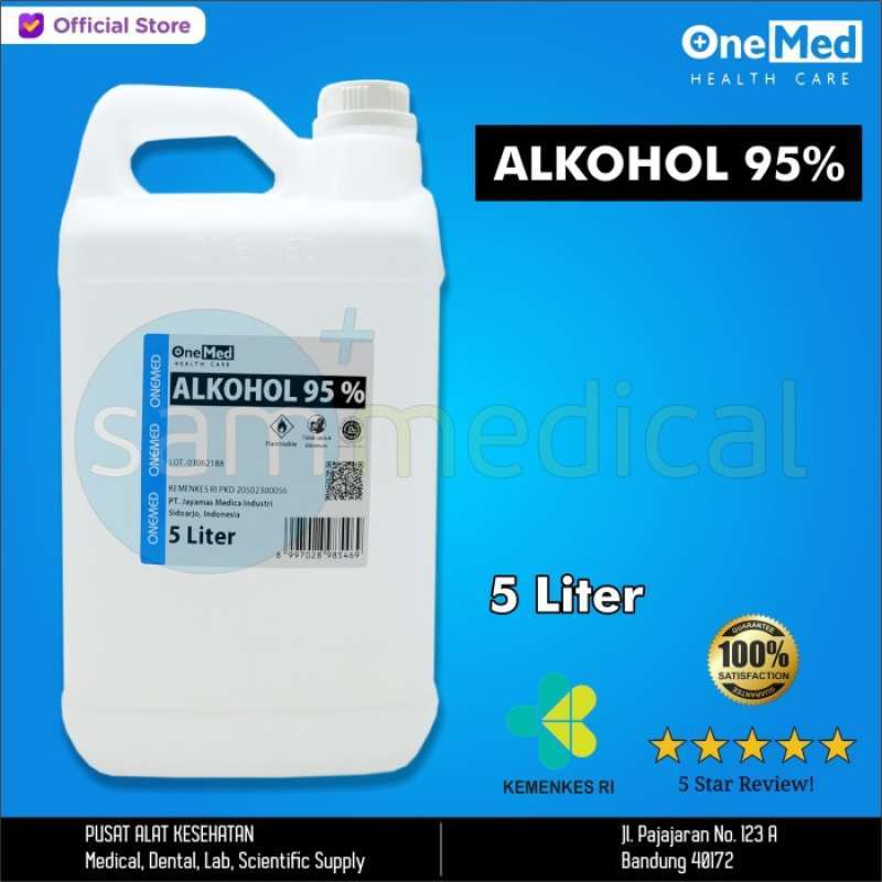 Jual Onemed Alkohol / Alcohol 95% Galon - 5 Liter Di Seller Sam Medical ...