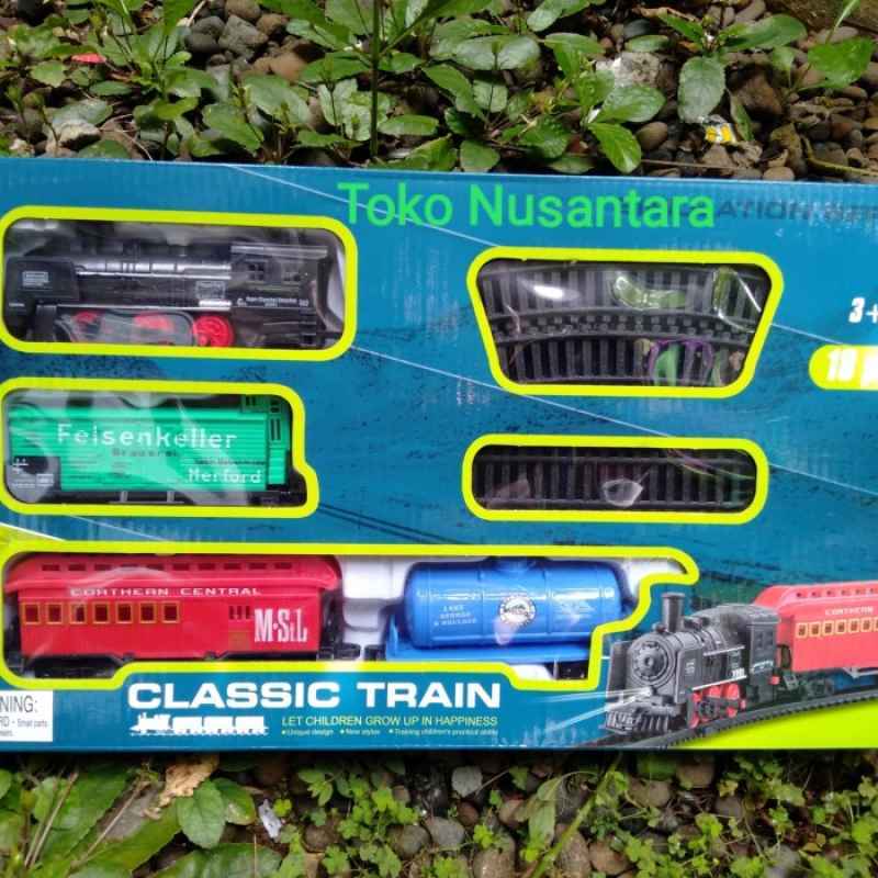 Promo Classic Train Mainan Miniatur Kereta Api Sejenis Rail King Diskon ...