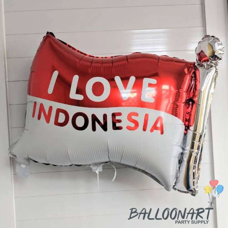 Jual Bendera Dirgahayu Balon Foil/17 Agustus/merdeka/flag Merah Putih ...