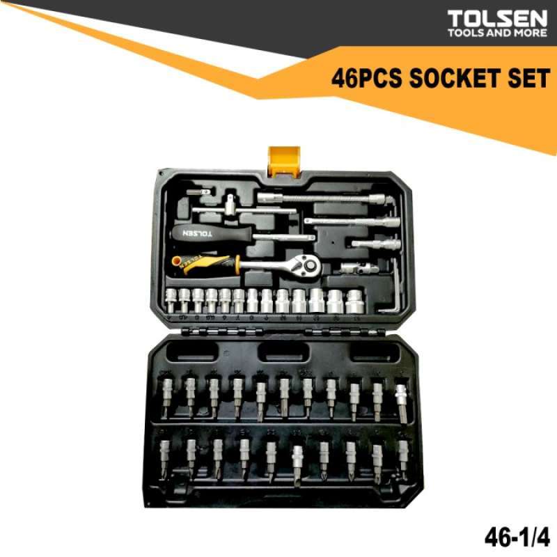 Jual Mata Socket 46 Pcs Socket Ratchet Set Tool Box Tolsen Di Seller ...