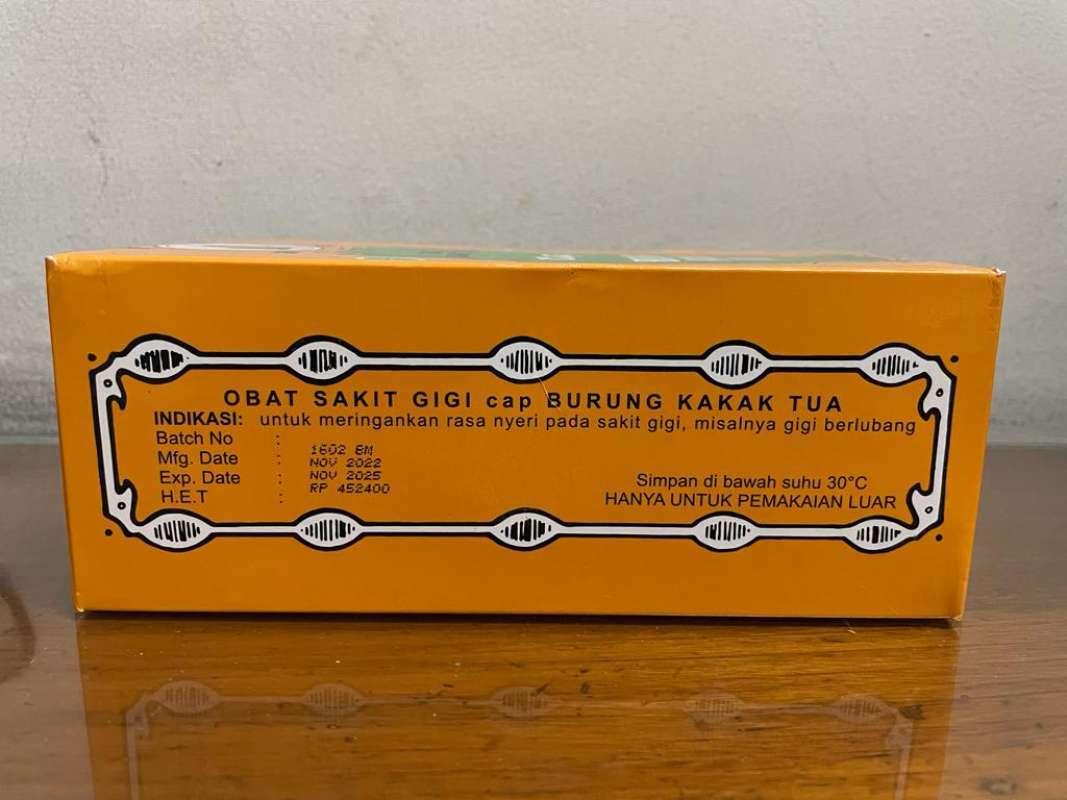Jual Obat Sakit Gigi Cap Burung Kakak Tua Isi @ 24 Pics Di Seller Cv ...