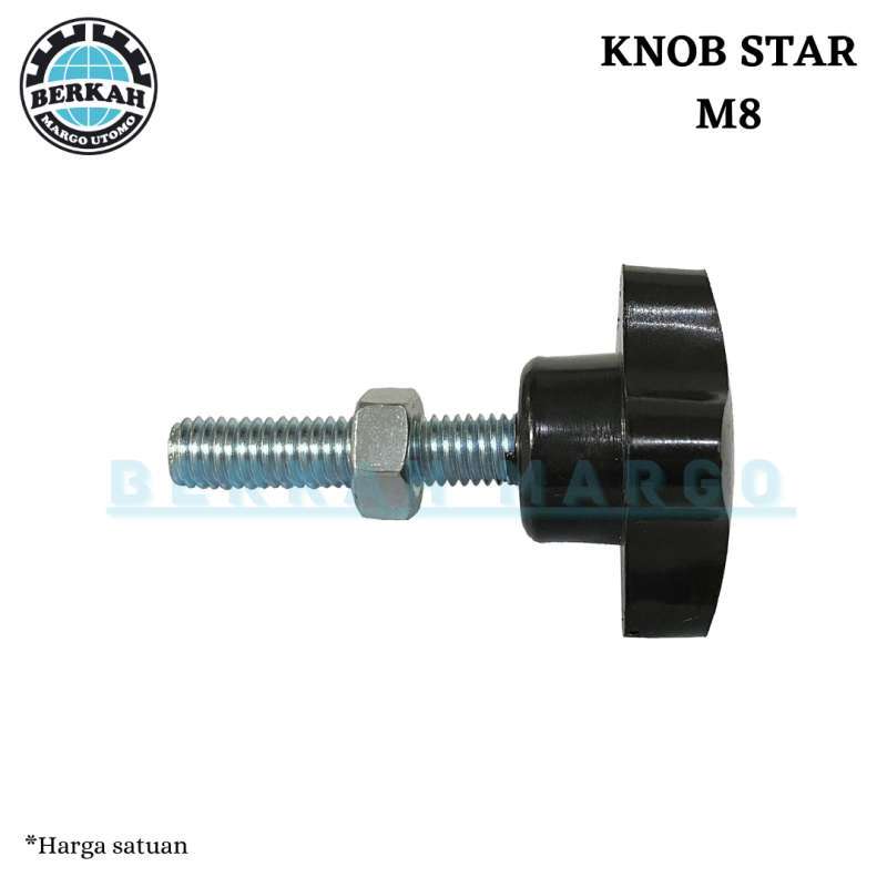 Jual Plastik Knob Star Adjuster Pengencang M8 Panjang Baut 35 Mm Di ...