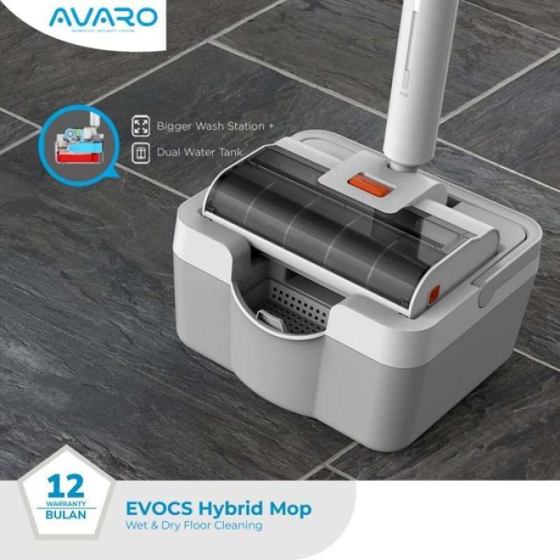 Promo Avaro Evocs Hybrid Mop Cordless Alat Pel Canggih Wet & Cleaning ...