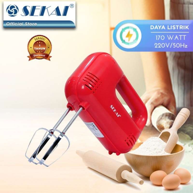 Promo Sekai Mx-680H Hand Mixer Kue Roti Pengaduk Adonan Telur Tangan ...