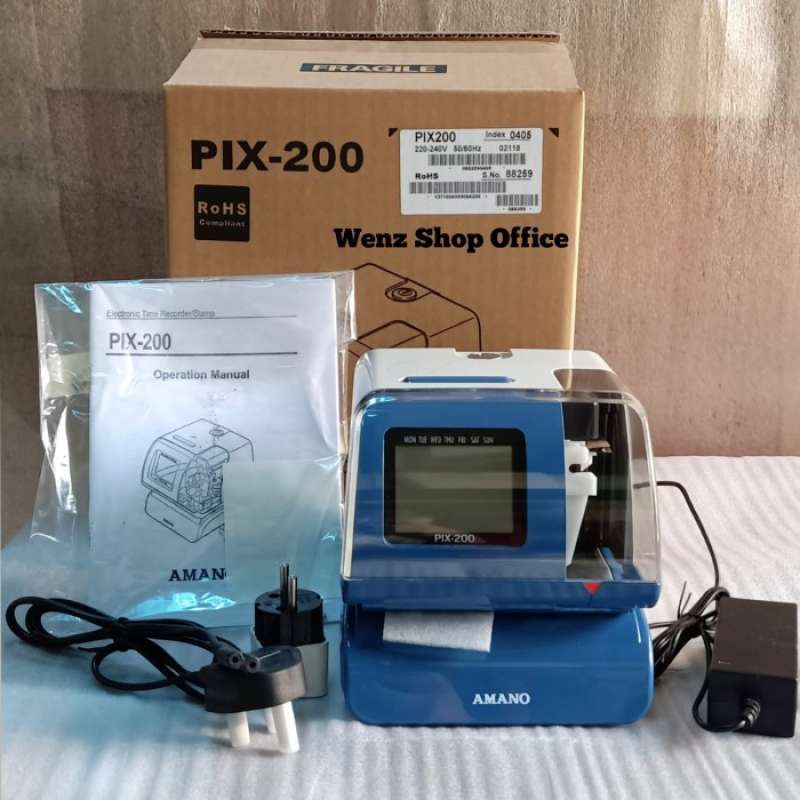 Promo Mesin Time Stamp Amano Pix 200 Mesin Absen Kartu Diskon 23% di ...