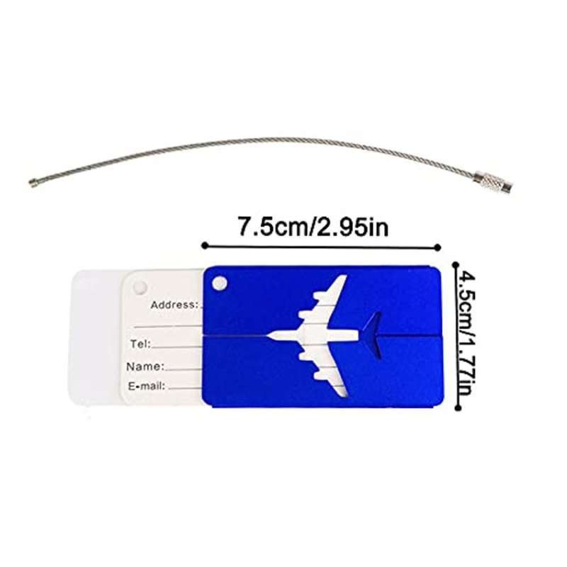 Jual Name Tag Koper Gantungan Kartu Nama Luggage Tas Bagasi Pesawat ...