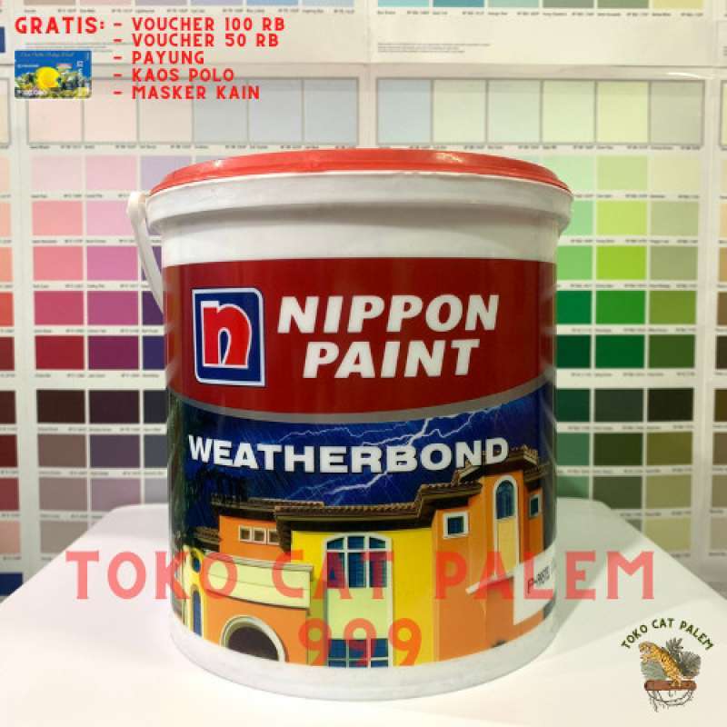 Jual Nippon Paint Weatherbond Cat Tembok Tinting / Oplos / Putih 2.5 L ...