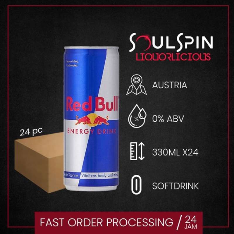 Jual Red Bull Energy Drink 250ml [ Dus Isi 24 Kaleng ] Di Seller Eomma ...