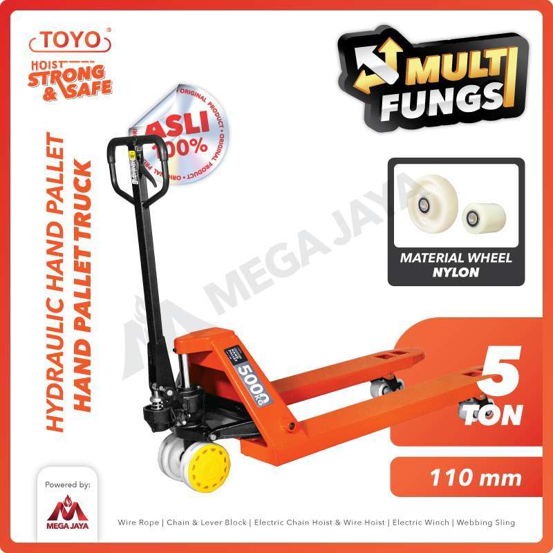 Jual TOYO Hydraulic Hand Pallet Truck Trolley 5 Ton / 5000 Kg di Seller megajaya.co.id Official ...