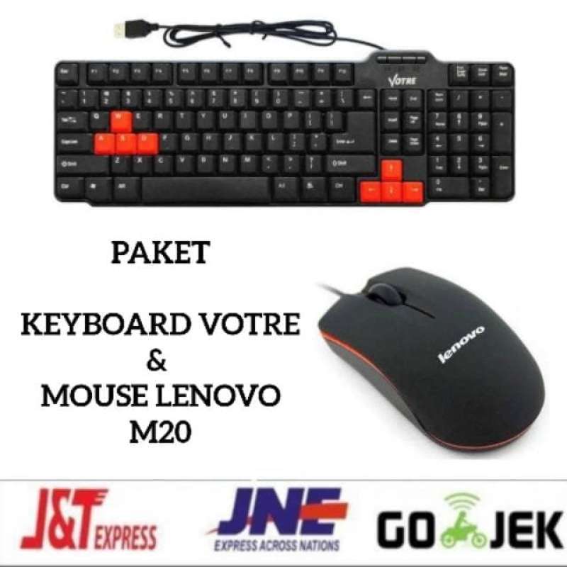 Promo PAKET KEYBOARD VOTRE + MOUSE M20 OPTICAL USB Diskon 23% di Seller ...
