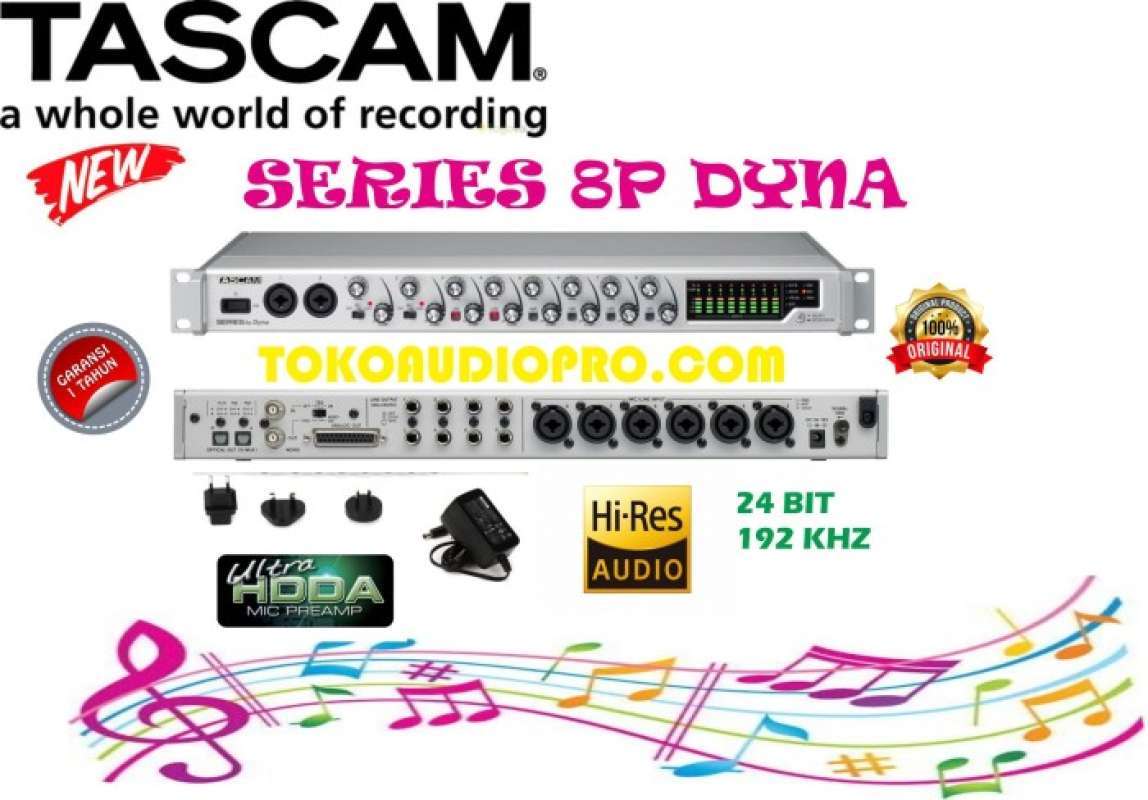 Promo Tascam Series 8P Dyna 8-Channel Microphone Preamp & Audio ...