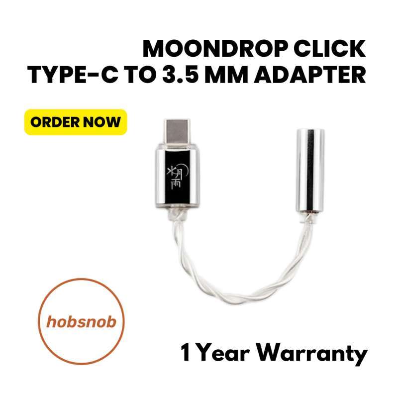 Jual Moondrop Click USB Type C to 3.5mm Headphone Jack Adaptor Adapter ...
