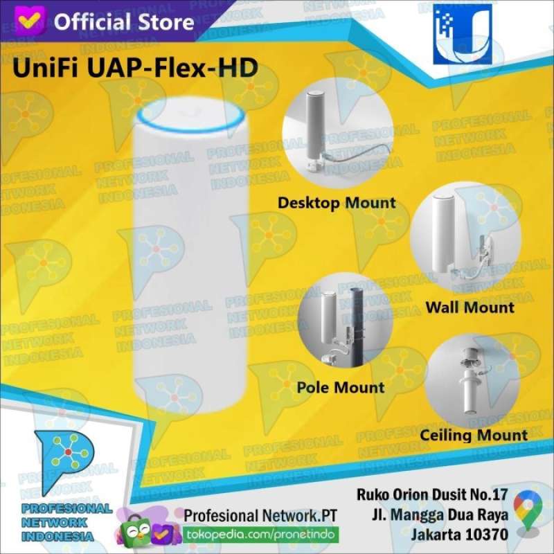 Promo Ubiquiti UAP-Flex-HD UniFi MU-Mimo UAP FLEX HD UAP-FlexHD FlexHD ...