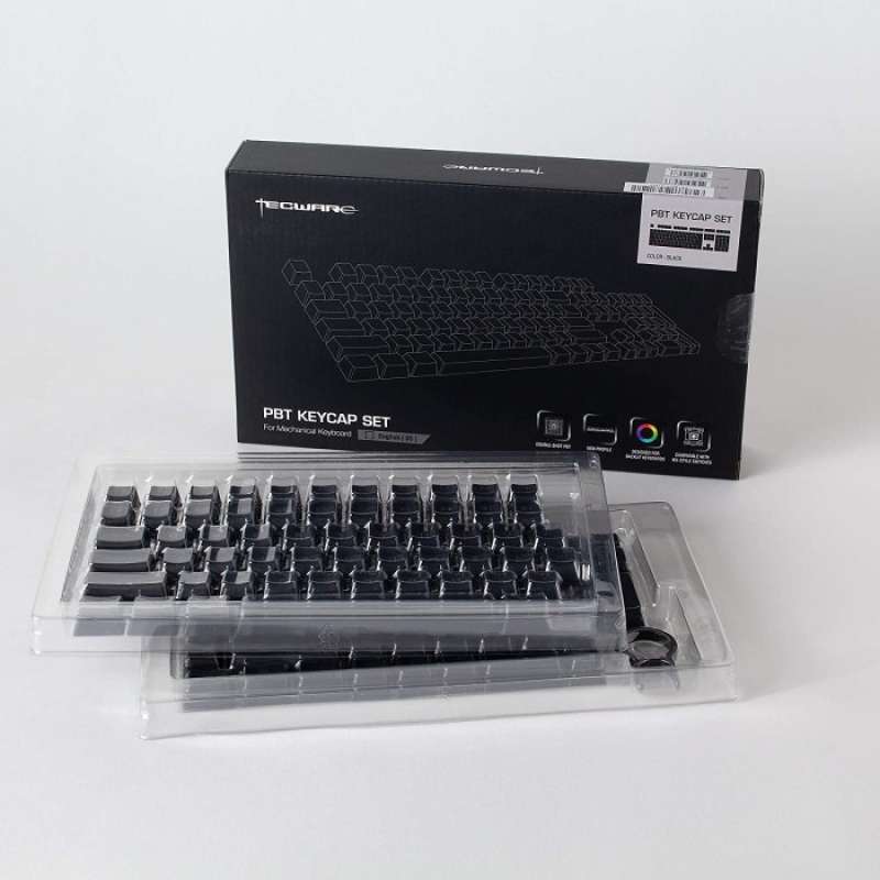 Jual TECWARE PBT BLACK KEYCAP SET FOR MECHANICAL KEYBOARD di Seller ...