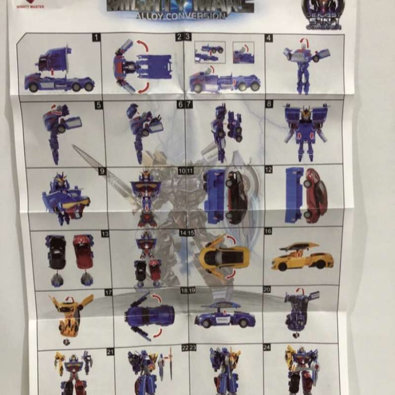 Promo Diecast Robot Transform 5 In 1 Mighty Master Deformer Diskon 23% ...