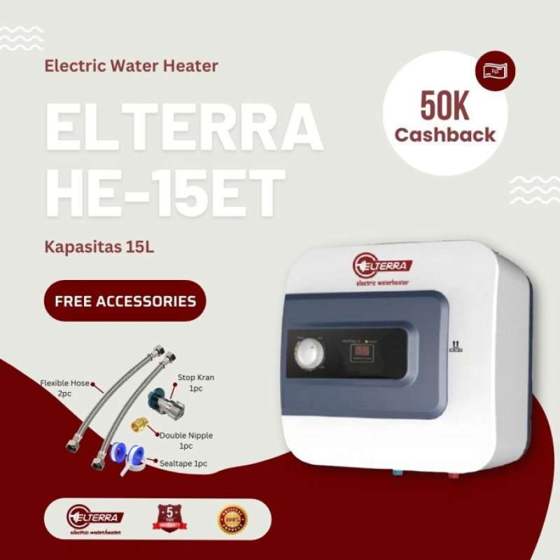 Promo Water Heater Listrik Elterra 15 Liter 15L Et / Pemanas Air Listrik Diskon 33% di Seller ...