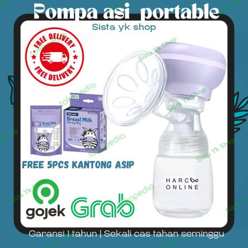 Promo Pompa Asi Elektrik Portable Tanpa Kabel Single Electric Breast ...