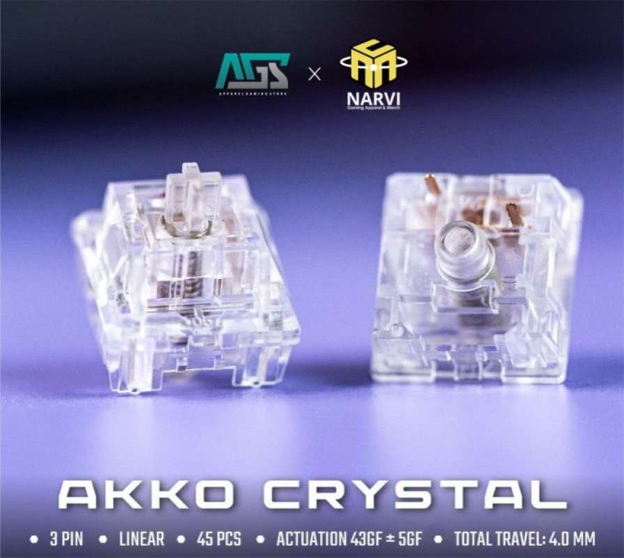 Promo AKKO CS Crystal Switch (Linear) - Gaming Mechanical Switch Diskon 23% di Seller Cora Store ...