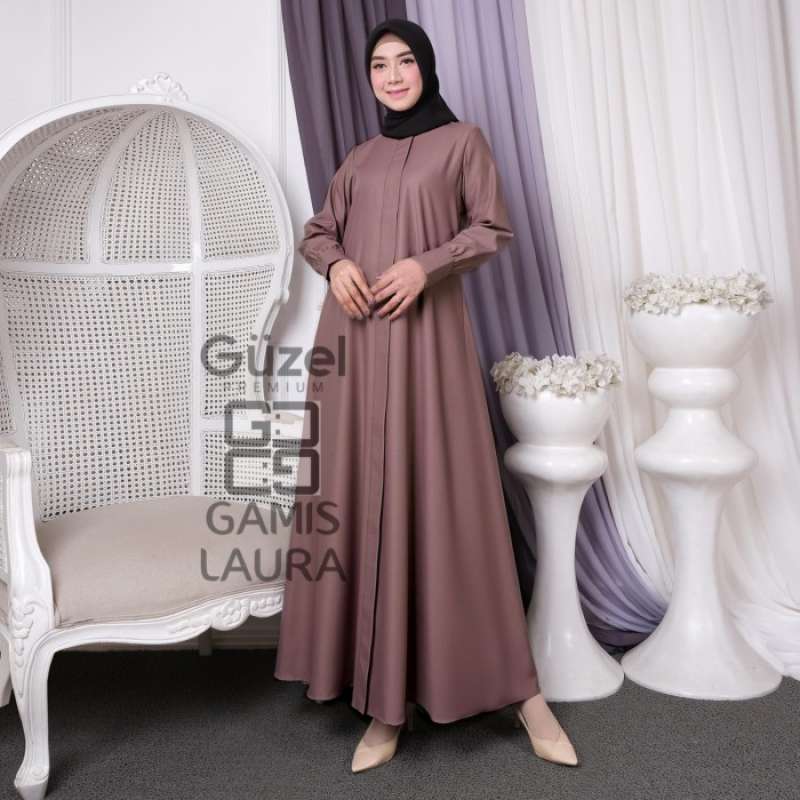 Promo Gamis Polos Terbaru(Original)Dengan Model Kekinian/Bahan Toyobo ...