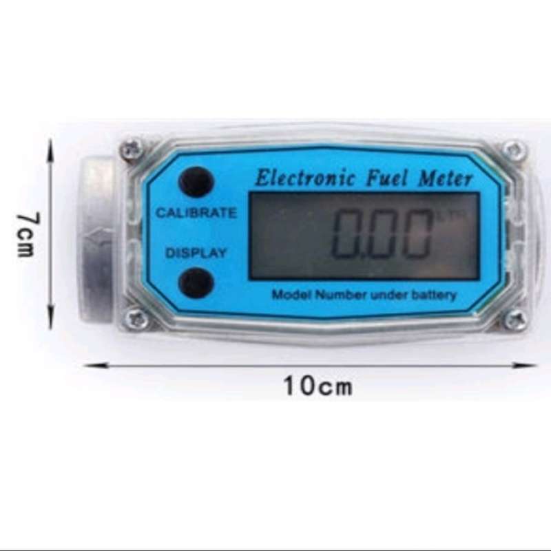 Promo Digital Flow MeterLiquid Water Turbine Flow Meter Diesel Fuel Oil ...