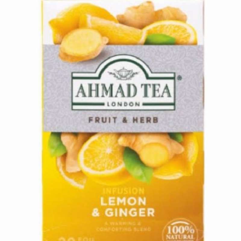 Jual Ahmad Tea Lemon & Ginger Infusion 20 sachet TG di Seller tokogodie ...
