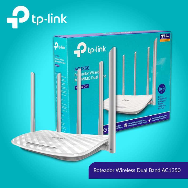 Promo TP LINK ARCHER C60 AC1350 WIRELESS DUAL BAND ROUTER Diskon 23% di ...
