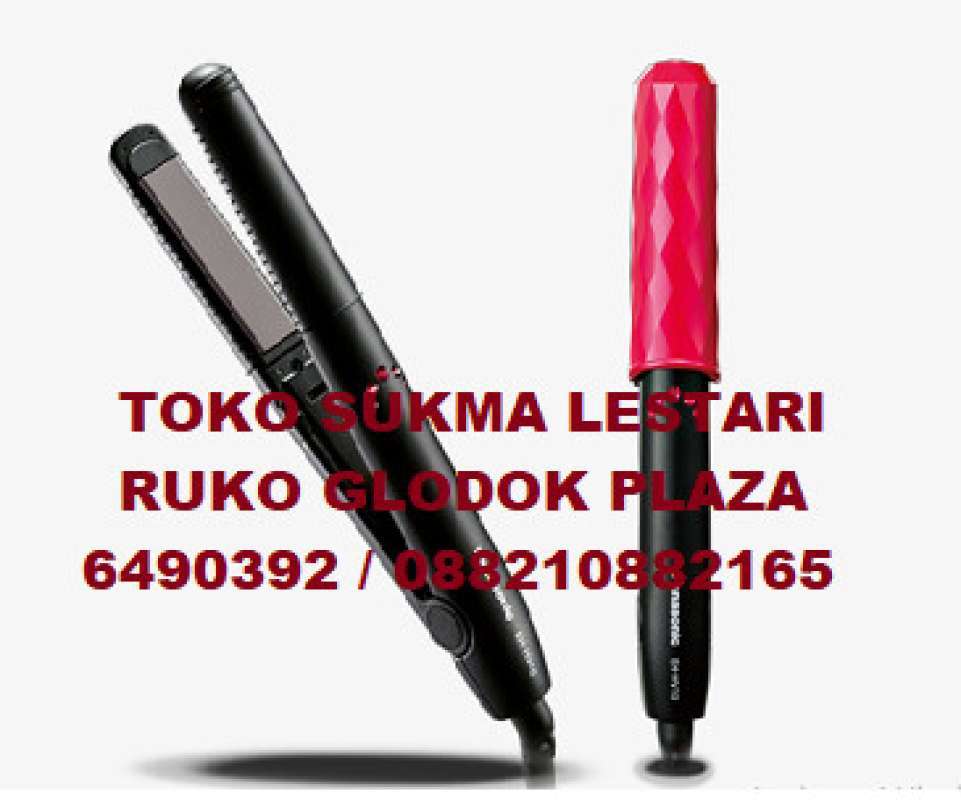 Promo Panasonic catok EH-HV10 catokan hair straigthtener lurus dan ikal ...