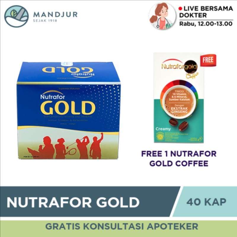 Jual Nutrafor Gold - Multivitamin Untuk Stamina Dan Kesehatan Di Seller ...