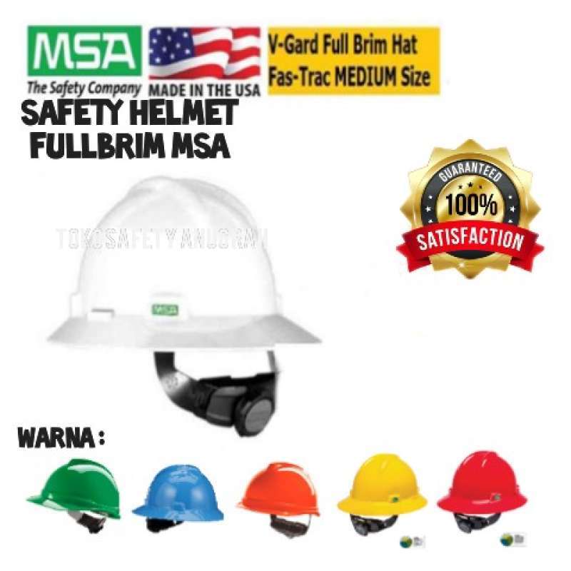 Promo Helm MSA Full Brim Original USA / MSA Full brim Inner Fastrack ...