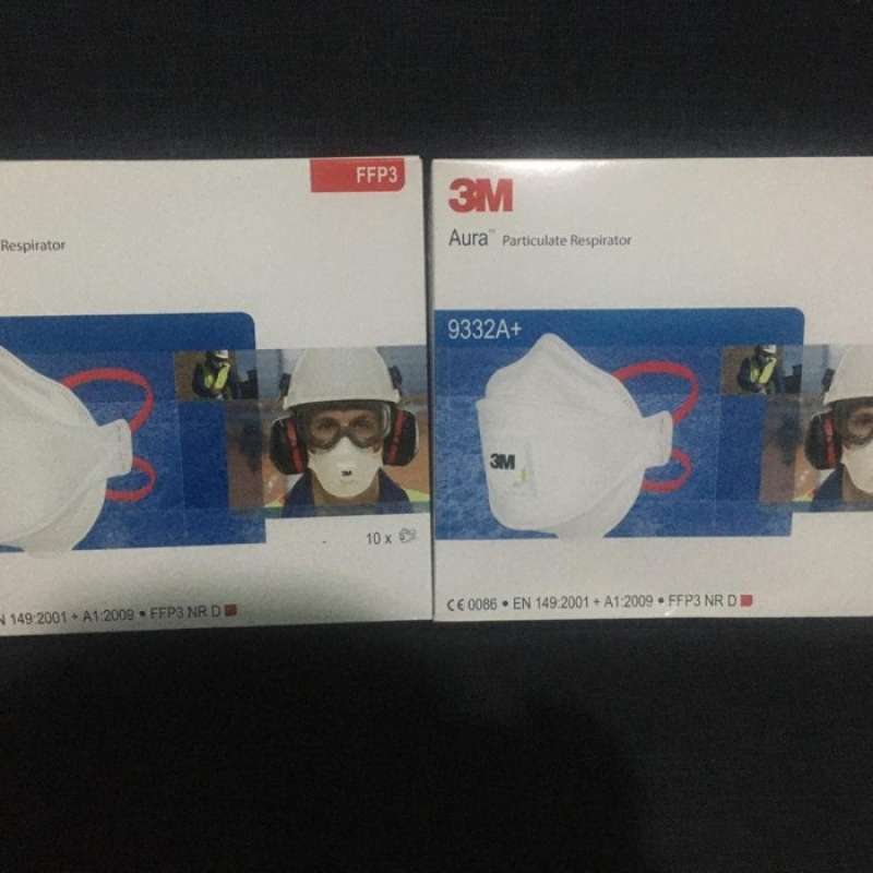 Promo 3M Respirator/Masker Aura9332A+Ffp3 Di Atas N95 Diskon 29% di ...
