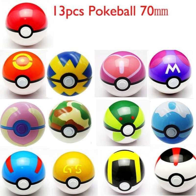 Promo Pokeball Set 13 Piece Figure Pokemon Figure Pikachu Diskon 33% di ...