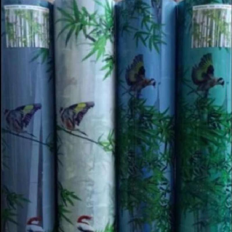 Promo fiber viber plastik penutup pagar motif burung 'harga per 50cm x ...