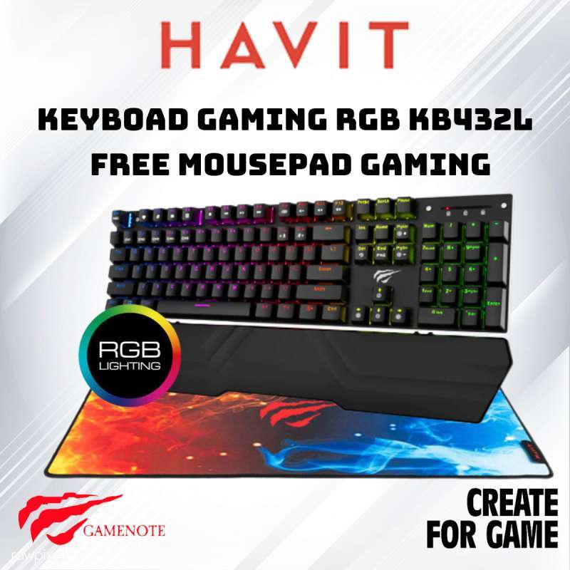 Promo Havit KB432L RGB Mechanical Blue Switch Keyboard Gaming Diskon 55 ...