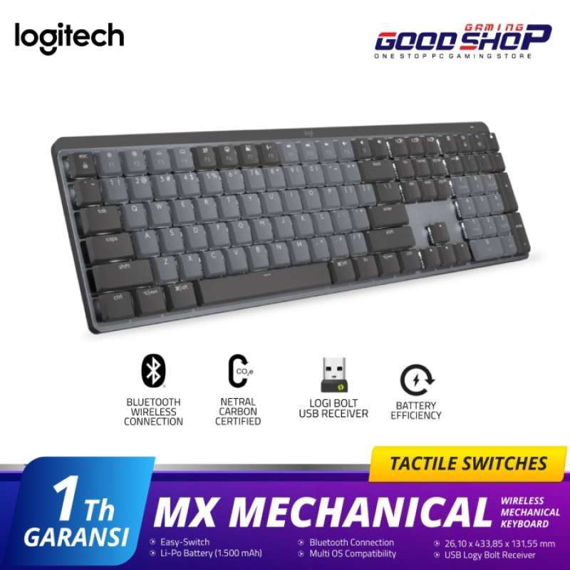 Jual Logitech Mx Mechanical Wireless Tactile - Keyboard Di Seller ...