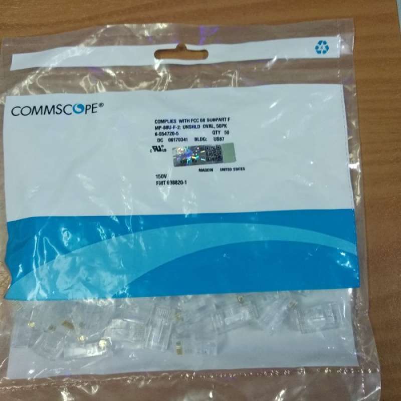 Promo Amp Commscope Conector Rj45 Cat5 Diskon 23% di Seller Gigaba ...