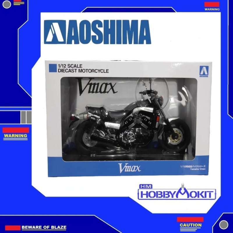 Jual Aoshima Diecast 1/12 Yamaha Vmax New Silver Dust Di Seller Hobby ...