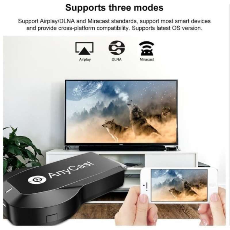 Promo Anycast M100 4K HD Wifi Display Tv Dongle Wireless HDMI Dongle ...