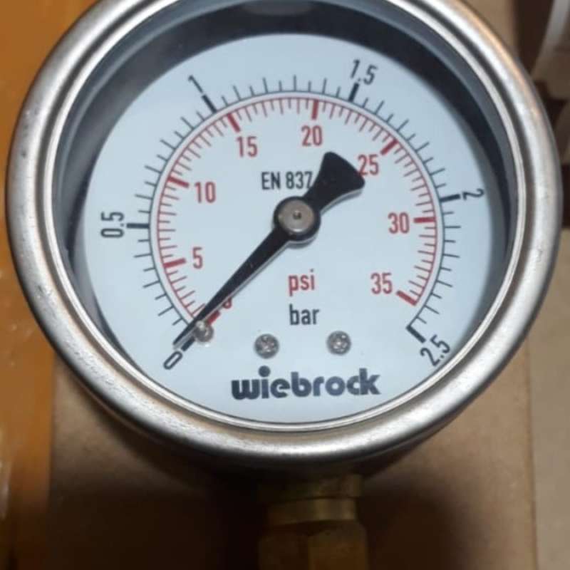 Promo Pressure Gauge Wiebrock Manometer Dia 4 Body Stainless Steel Psi ...