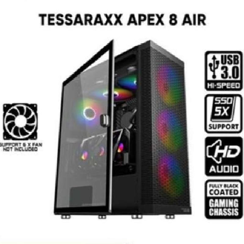 Promo Tessaraxx Apex 8 Air E-ATX Casing PC Gaming Full Atx RGB Diskon ...
