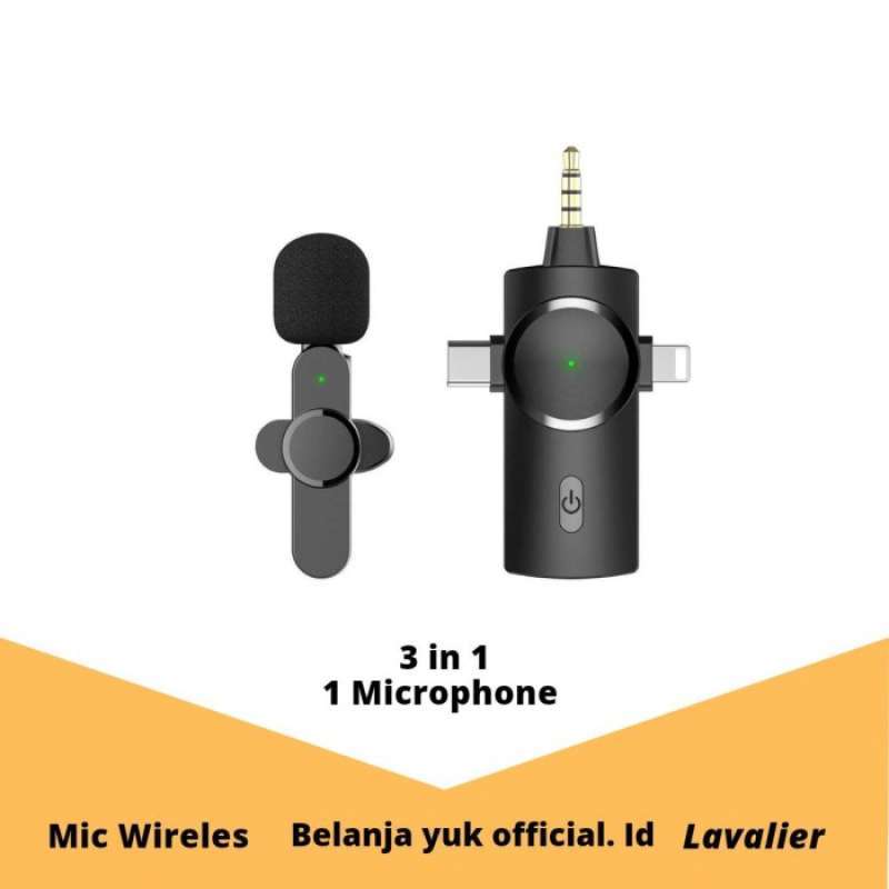 Promo MICROPHONE WIRELESS LAVALIER MINI MIC CLIP ON VLOGGER YOUTUBER ...