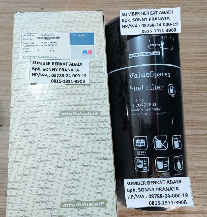 Promo MTU 0020922801 FUEL FILTER Diskon 23% di Seller Jitsian Store ...
