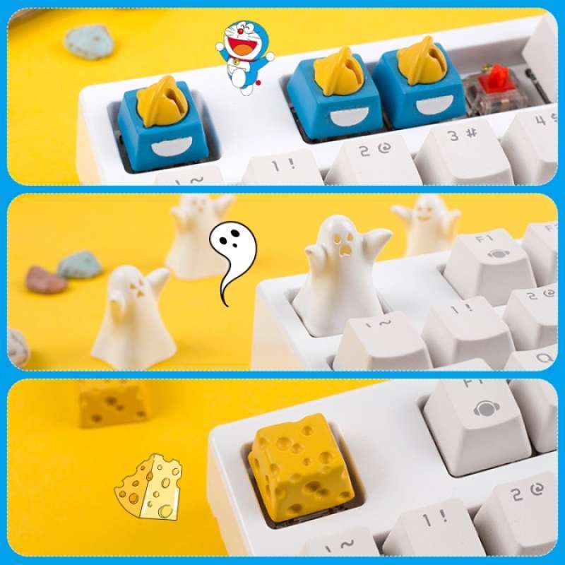 Jual READY STOCK!!! Doraemon Anime Kawaii Keycaps For Mechanical ...