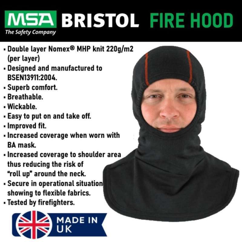 Jual Msa Bristol Fire Hood Original / Nomex Balaclava / Fireman Hoods ...