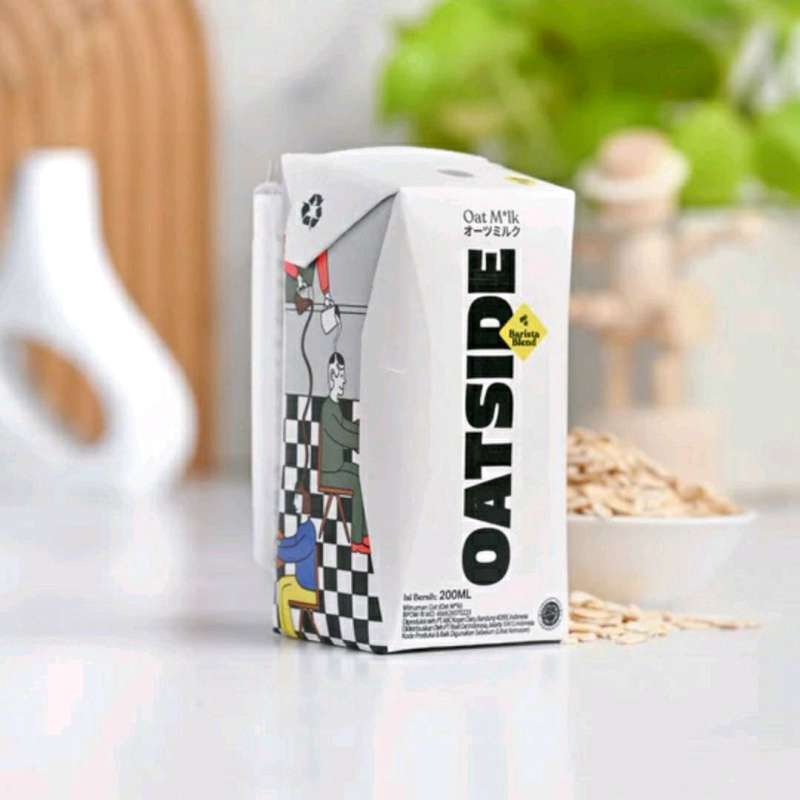 Jual Oatside Mini Straw Oat Milk Barista Blend 200ml Susu Gandum ...