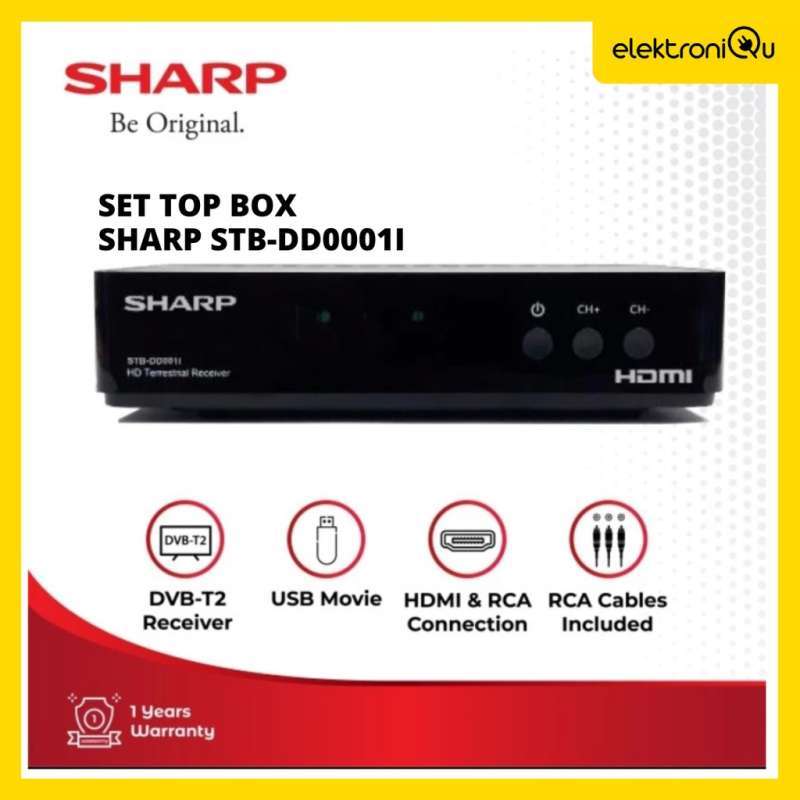 Jual SET TOP BOX SHARP STB-DD0001I STB DIGITAL PENANGKAP SINYAL DIGITAL ...