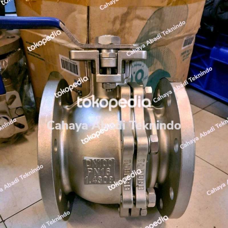 Promo Ball valve stainless PN16 ukuran 4inch / Ball valve SS304 PN 16 DN100 Diskon 23% di Seller ...