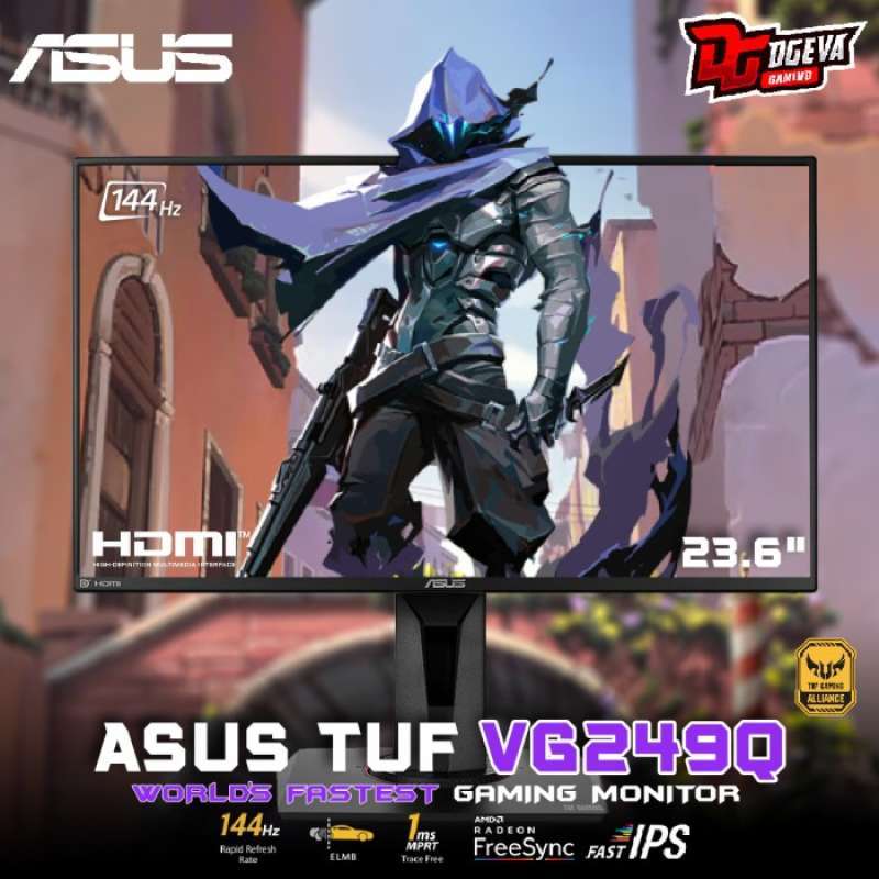 Promo Asus TUF VG249Q 23.8inch 144Hz 1ms Full HD IPS FreeSync Gaming ...
